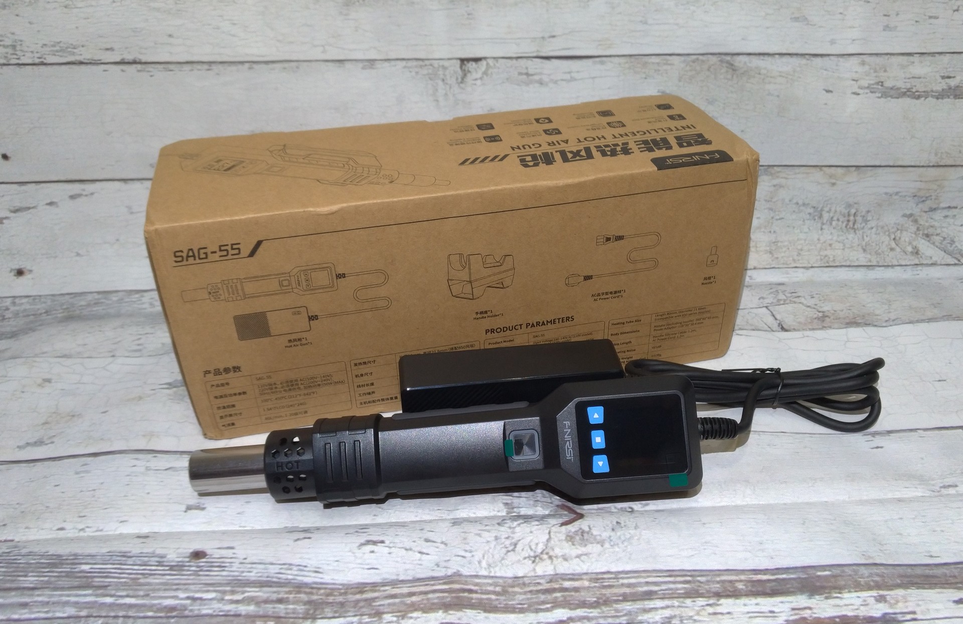 Обзор термофена FNIRSI SAG-55 мощностью 550Вт: компактный помощник при ...