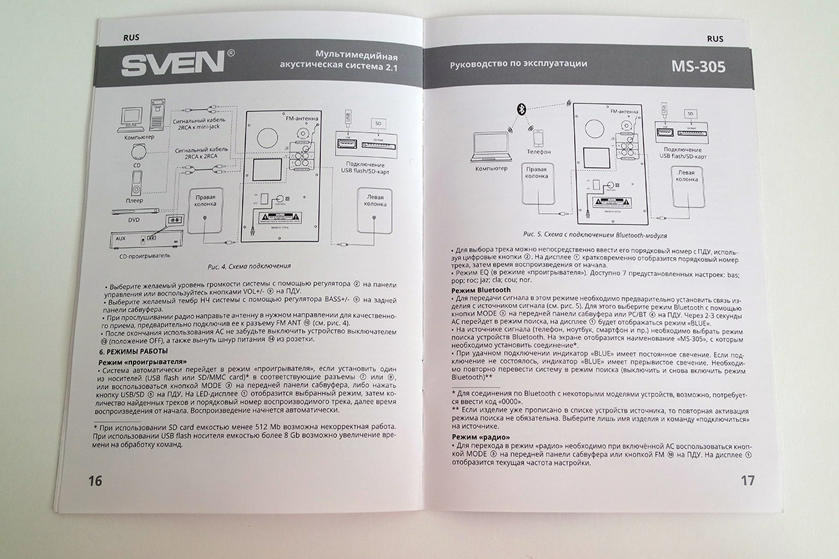 Обзор акустической системы Sven MS-305: настоящий мультимедийный комбайн / Аудио и звук / iXBT Live