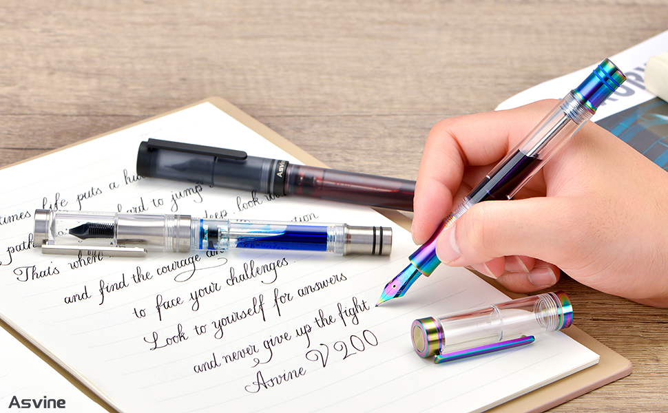 Перьевая ручка Asvine V200 в черном цвете поступила в продажу на Amazon / Одежда и аксессуары ...