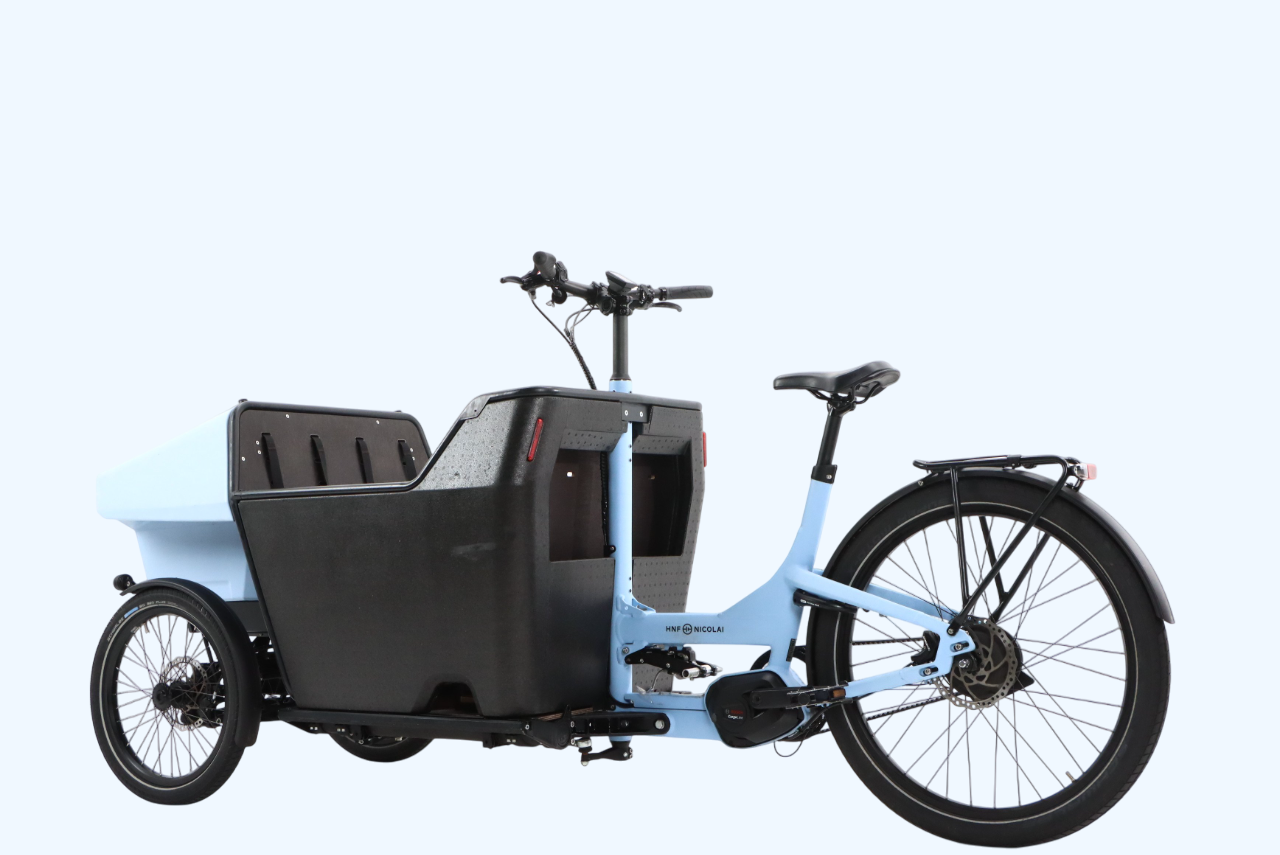 Перевезет 4 ребенка. Компания HNF Nicolai выпустила грузовой электровелосипед CD2 / Авто и ...