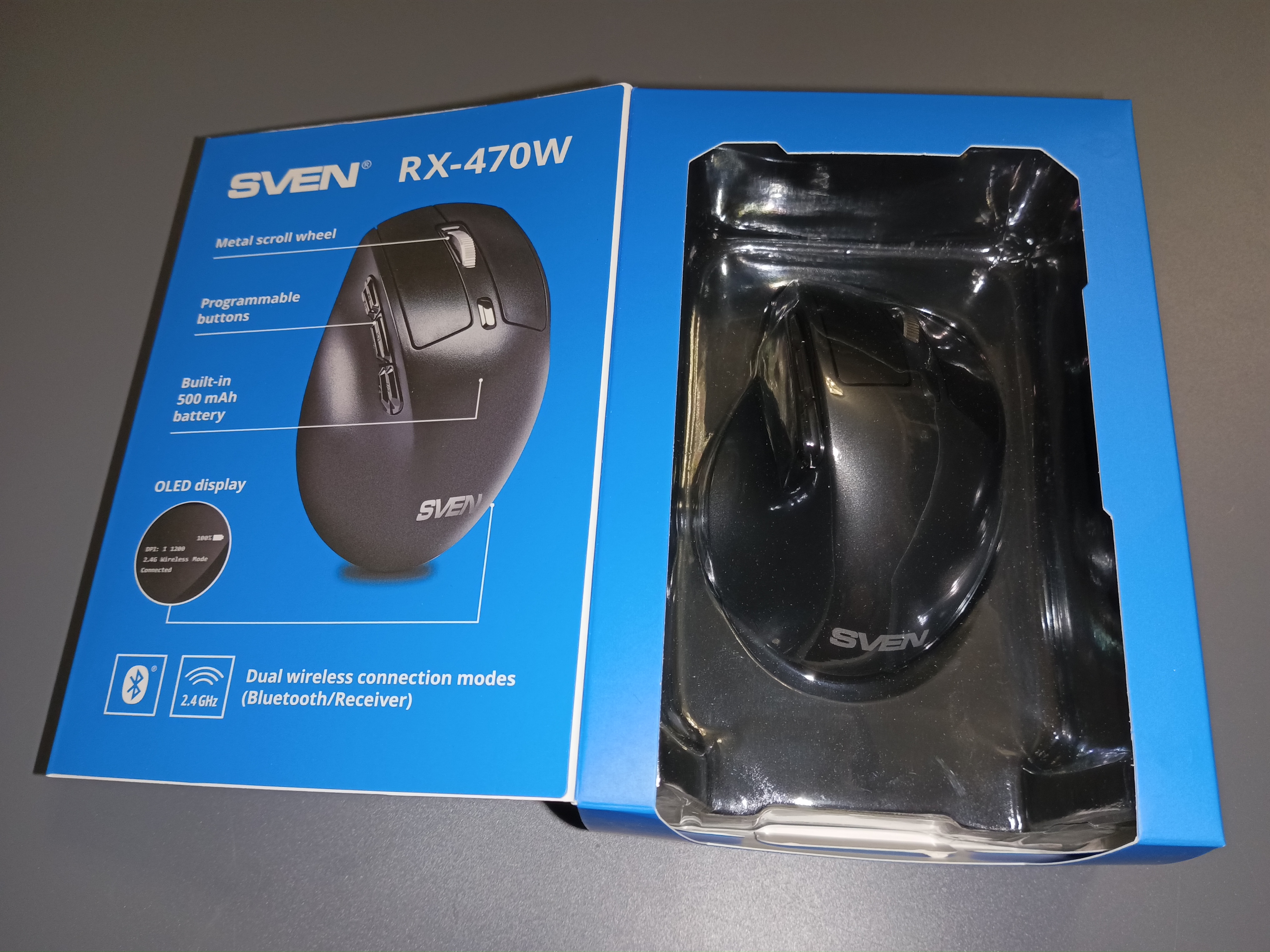 Мышка со встроенным дисплеем: обзор беспроводной мышки Sven RX-470 / Клавиатуры, мыши и ...