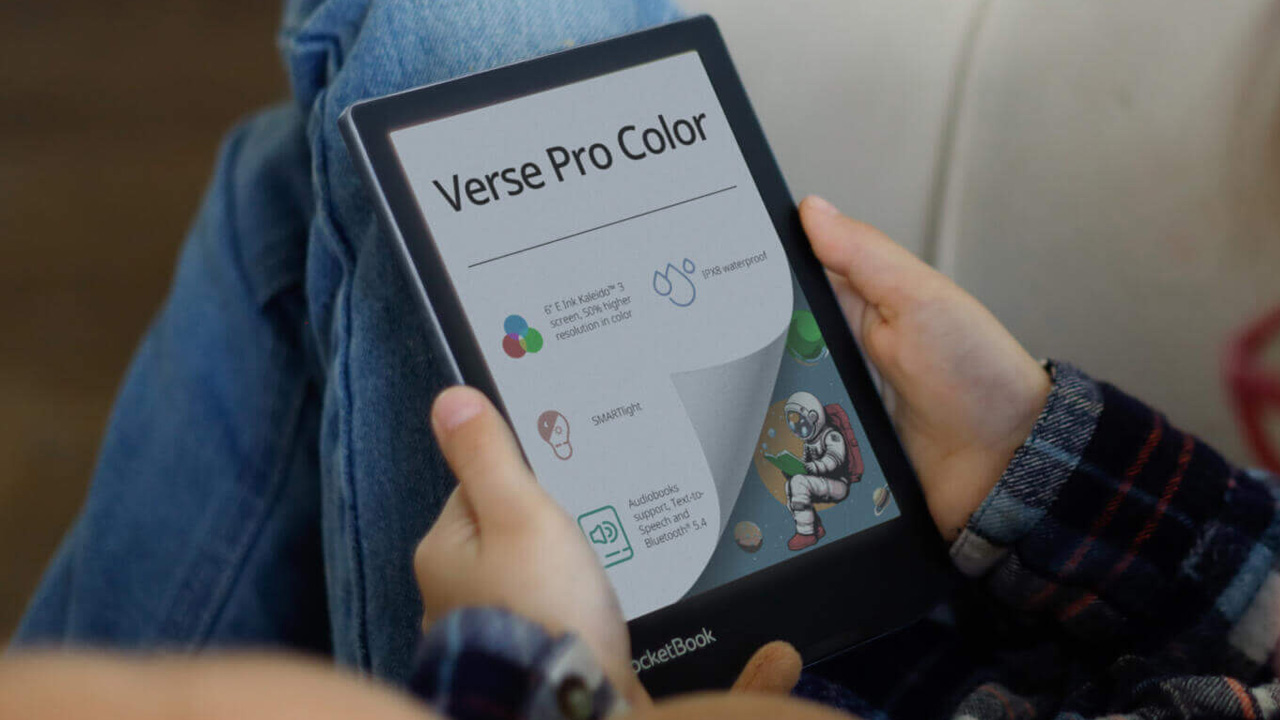 Представлена бюджетная читалка с цветным E-Ink экраном PocketBook Verse ...