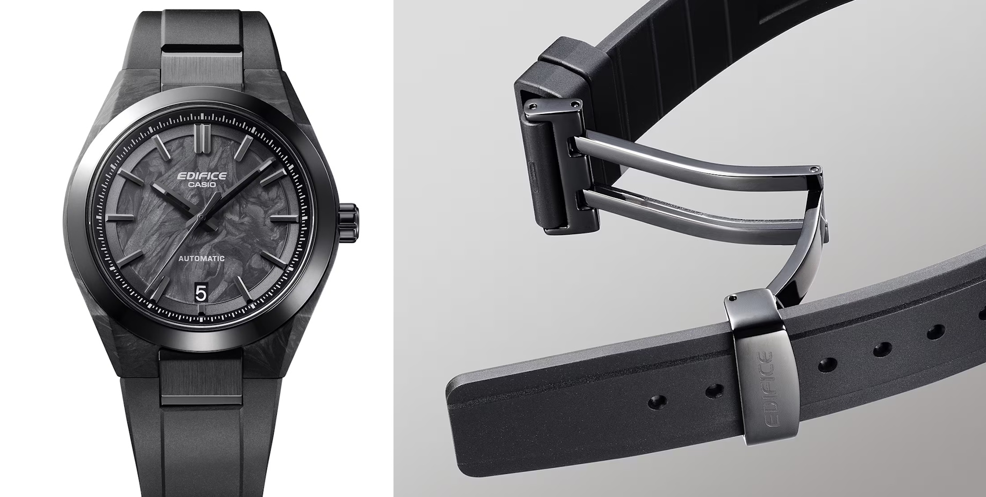 Casio представила часы Edifice EFK-100D с карбоновыми циферблатами и механическими калибрами ...