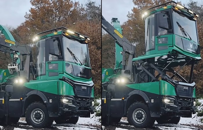 JENZ представил грузовик Hackthor для переработки биомассы на месте вырубки / Авто и транспорт ...
