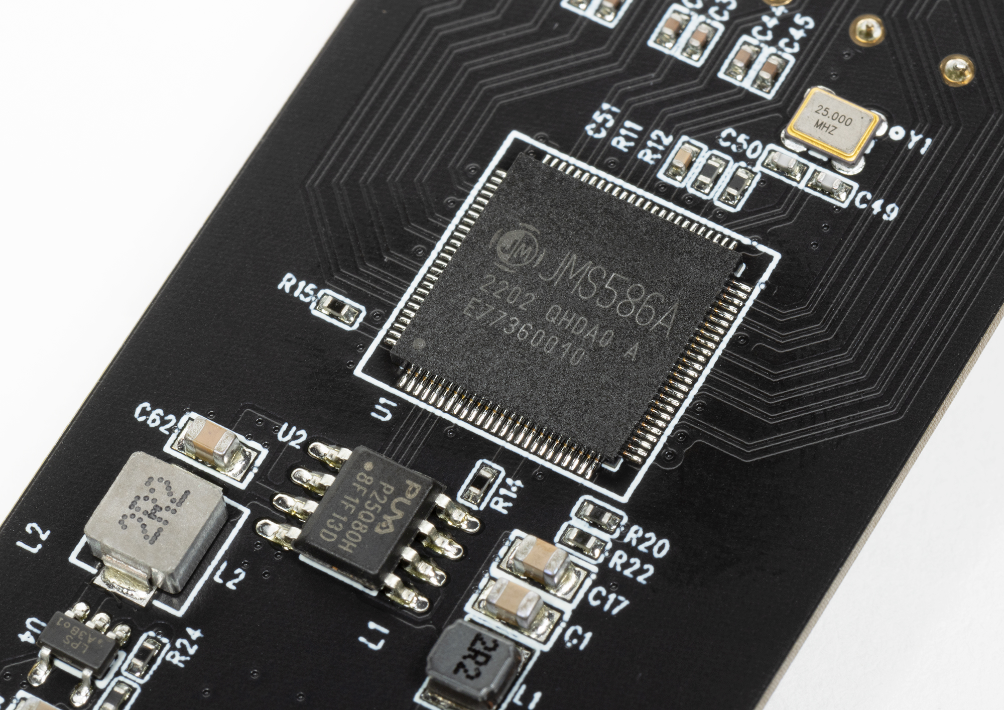 Первый взгляд на мост USB—NVMe JMicron JMS586A: второй на рынке внешних ...