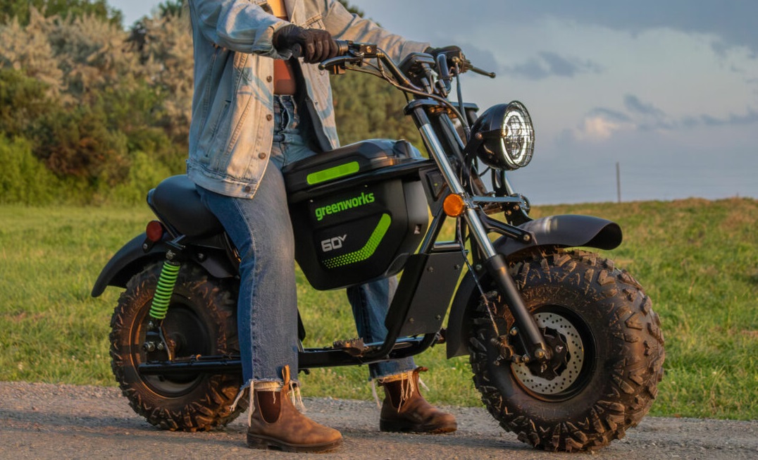 Новинка: Мощный электро мини-байк Greenworks 60V с шинами 19" / Авто и ...