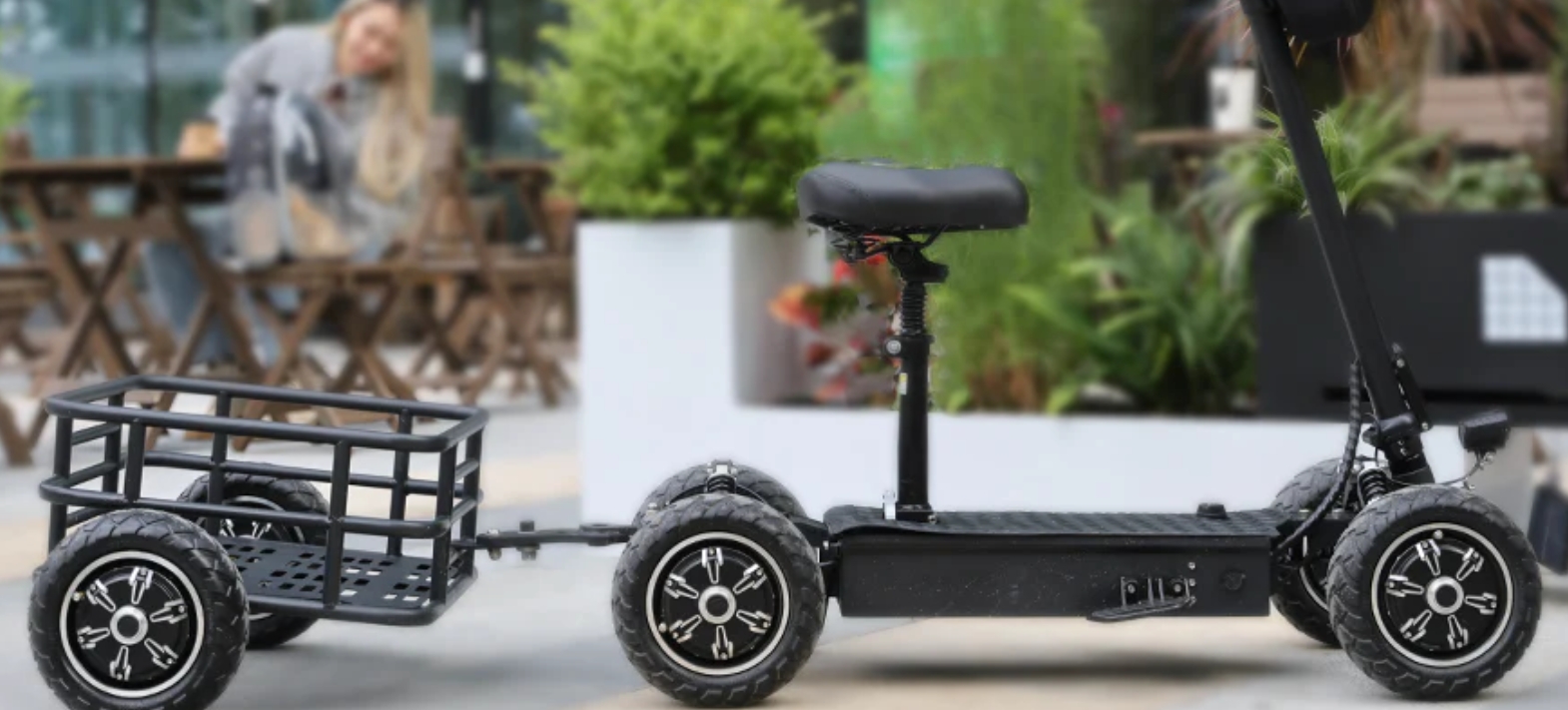 Четыре колеса и еще прицеп: представлен электросамокат Zebra 09 / Авто ...