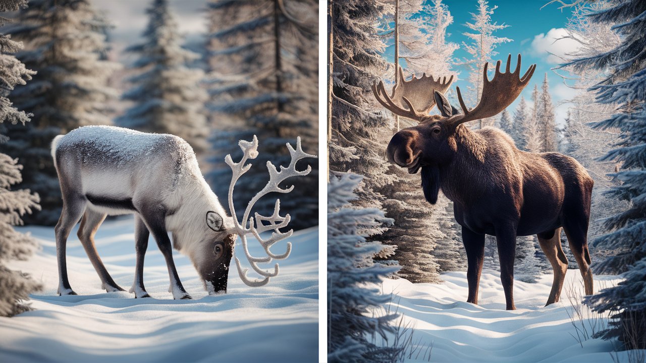 Чем северный олень отличается от лося? / Флора и фауна / iXBT Live