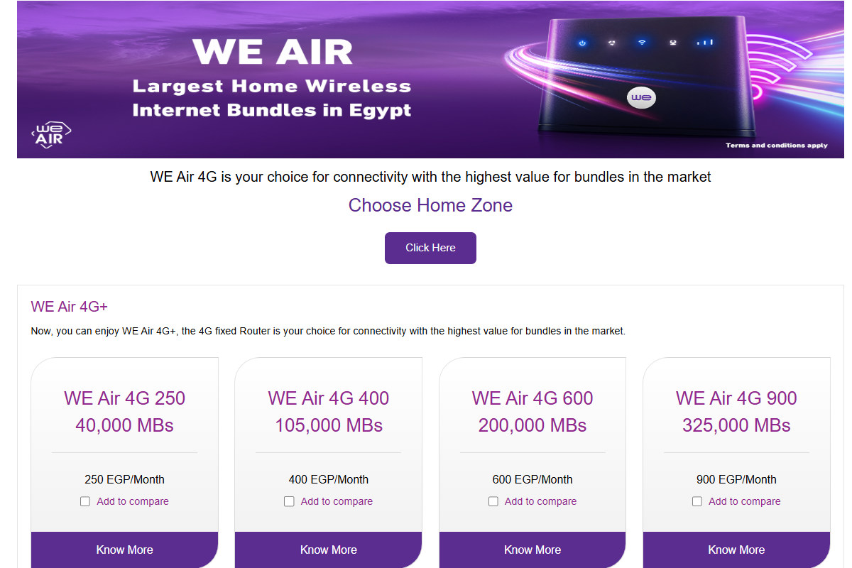 We Air 4G - домашний интернет через мобильную сеть в Египте ...