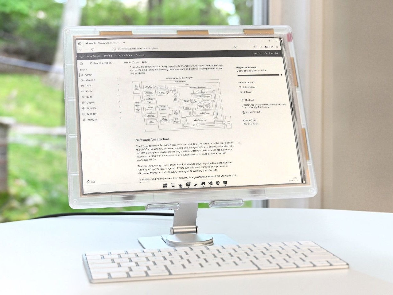 Разработан E Ink монитор Modos Paper с частотой обновления 75 Гц для ...