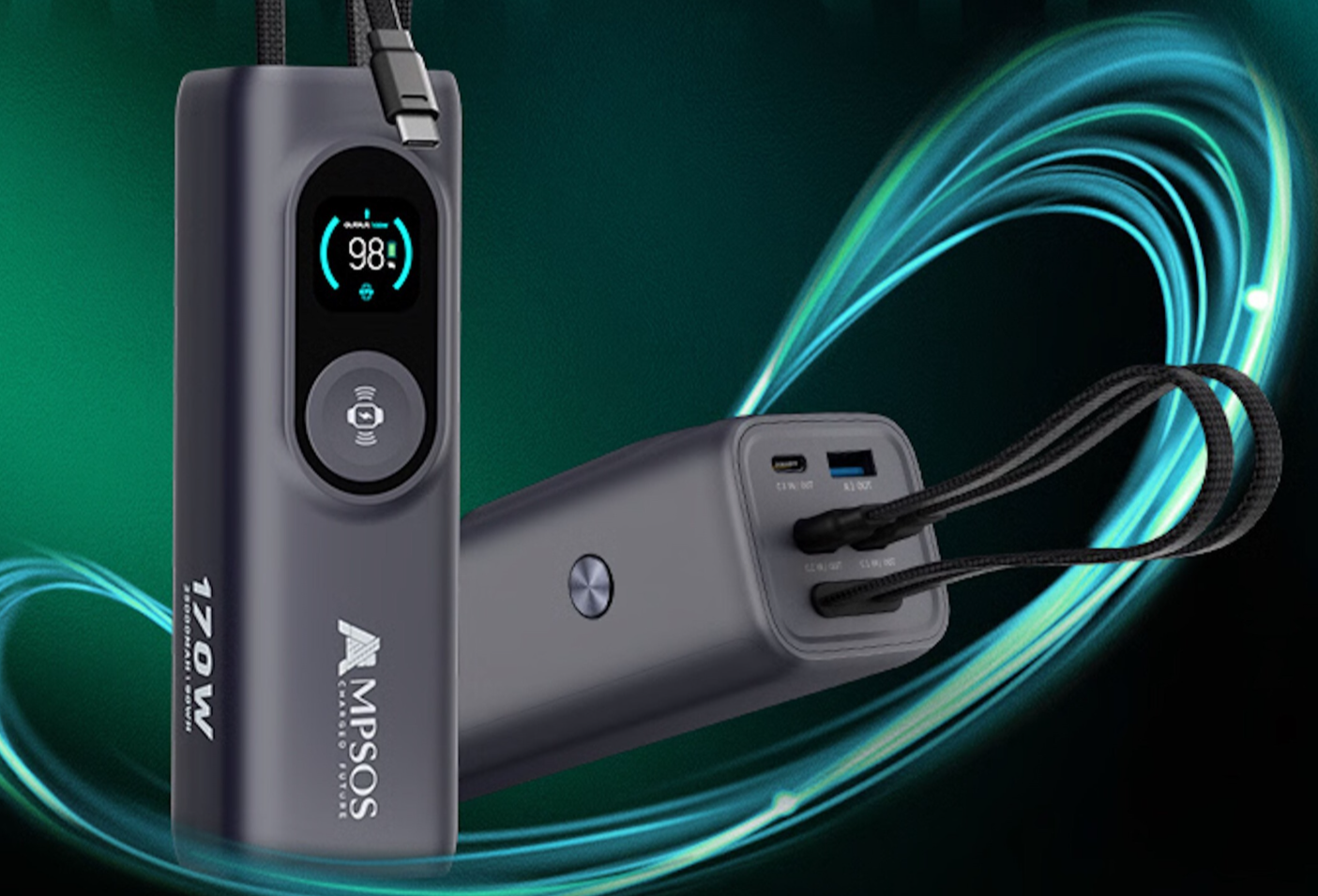 5-в-1 Power Bank Hub с батареей 25 000 мАч: Ampsos представила ...